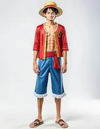 Luffy Outfit Face Swap