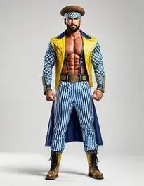 Macho Man Outfit Face Swap