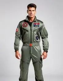 Top Gun Flight Suit Fancy Dress Face Swap