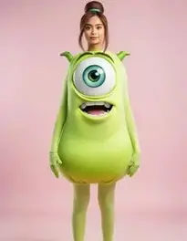Female Mike Wazowski Face Swap