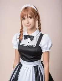 French Maid Cosplay Face Swap