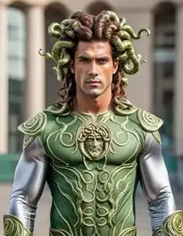 Free Medusa Costume For Men Face Swap