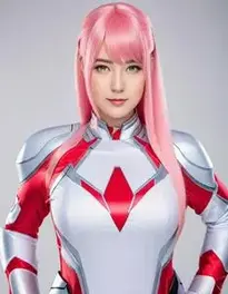 Plus Size Zero Two Cosplay Face Swap