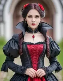 Vampire Cosplay Female Face Swap