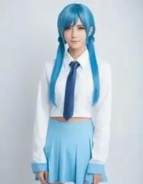 Free Blue Hair Cosplay Character Face Swap