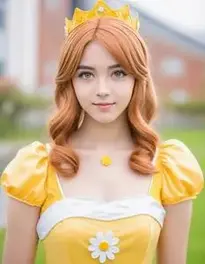 Princess Daisy Cosplay Face Swap