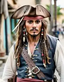 Free Captain Jack Sparrow Outfit Face Swap