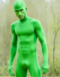 Green Morph Suit Face Swap