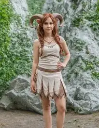 Female Satyr Cosplay Face Swap
