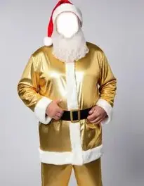 Gold Santa Suit Face Swap