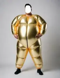 Inflatable Fat Suit Fancy Dress Face Swap