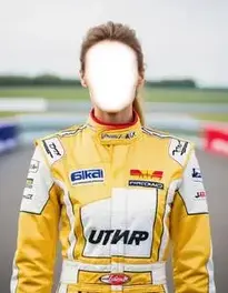 Free Race Car Driver Costume Woman Face Swap
