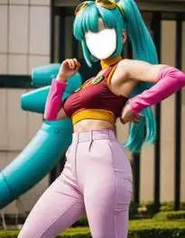 Bulma Fancy Dress Face Swap