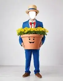 Bill And Ben Flower Pot Man Fancy Dress Face Swap