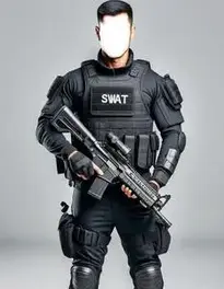 Swat Costume Mens Face Swap