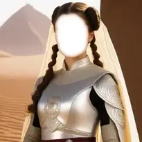 Padme Amidala Costume Insert Your Face Any Word.