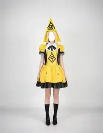 Bill Cipher Cosplay Female Face Swap