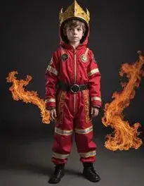Fire Costume For Boy Face Swap