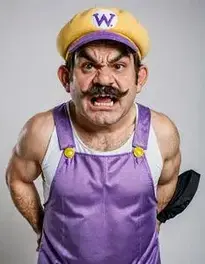 Wario Costume For Man Face Swap