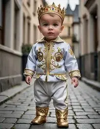 Baby Prince Outfit Face Swap Buy Stock Photo