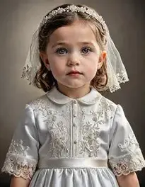 Free Kid Holy Communion Dress Face Swap