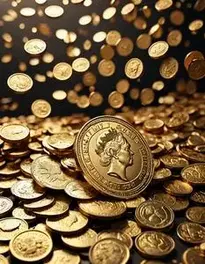 Falling Gold Coin Wallpaper Add Your Photos