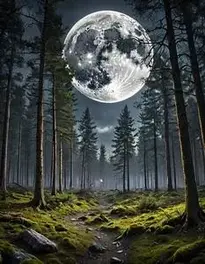 Free Full Moon Forest Wallpaper Add Your Photos