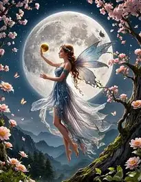 Free Fairy Moon Wallpaper Add Your Photos
