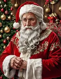 Free Father Christmas Background Add Your Photos