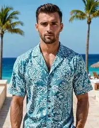Resort Attire Man Face Swap