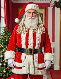 Victorian Santa Suit Face Swap