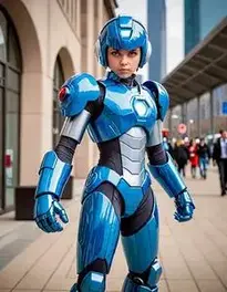 Free Mega Man Legends Cosplay Face Swap