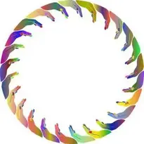 Free Hands Frame Round Silhouette Border Face Swap