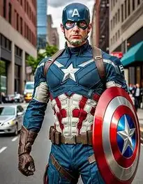 Real Life Captain America Suit Face Swap