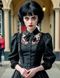 Lydia Deetz Outfit Movie Face Swap