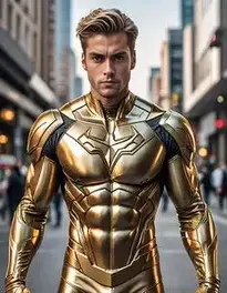 Gold Superhero Face Swap
