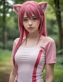 Elfen Lied Cosplay Face Swap