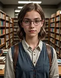 Librarian Outfit Female Face Swap