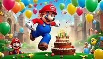 Free Super Mario Birthday Backdrop Wallpaper Add Your Photos