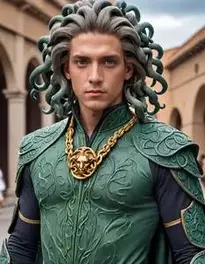 Male Medusa Face Swap