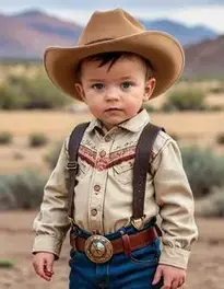 Infant Cowboy Face Swap