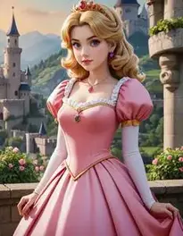 Free Princess Peach Outfit Face Swap