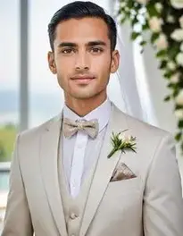 Simple Wedding Attire Groom Face Swap