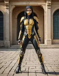 Female Scorpion Face Swap