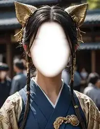 Inosuke Costume Girl Face Swap