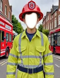 Free Fireman Sam Costume Adults Face Swap