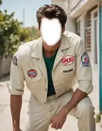 Free Grease Men Fancy Dress Face Swap