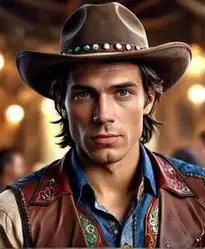 Man Western Wear Party Face Swap