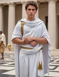 Free White Toga Man Face Swap