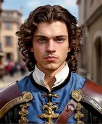 Musketeer Costume Boy Face Swap